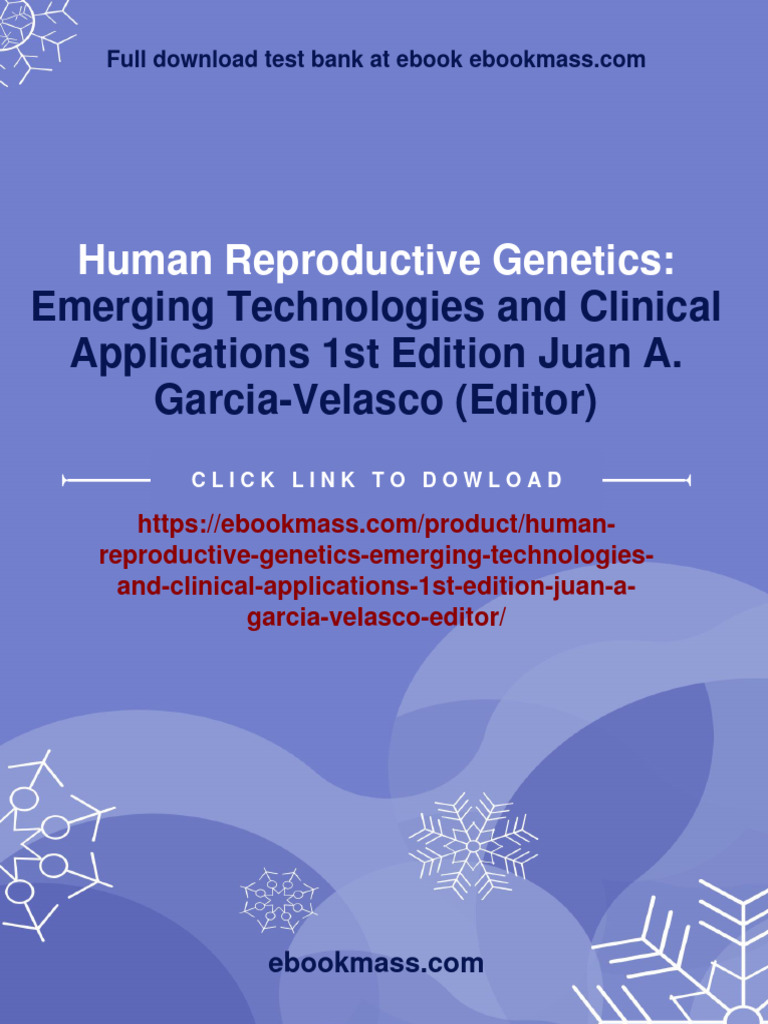 Full Download Human Reproductive Genetics: Emerging Technologies and ... Full Download Human Reproductive Genetics: Emerging Technologies and ...