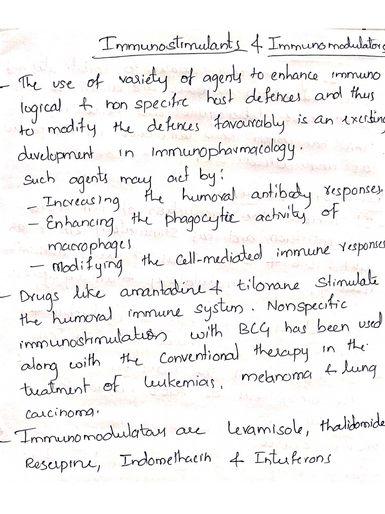Immuno Stimulants | PDF