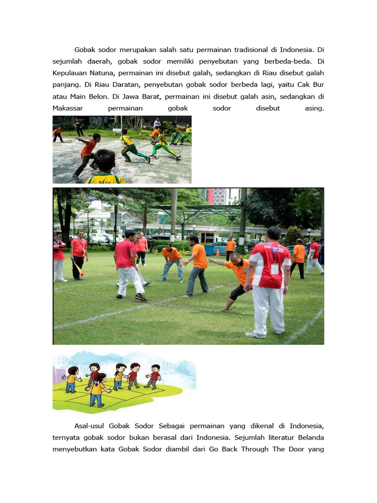Permainan Tradisional Gobak Sodor | PDF
