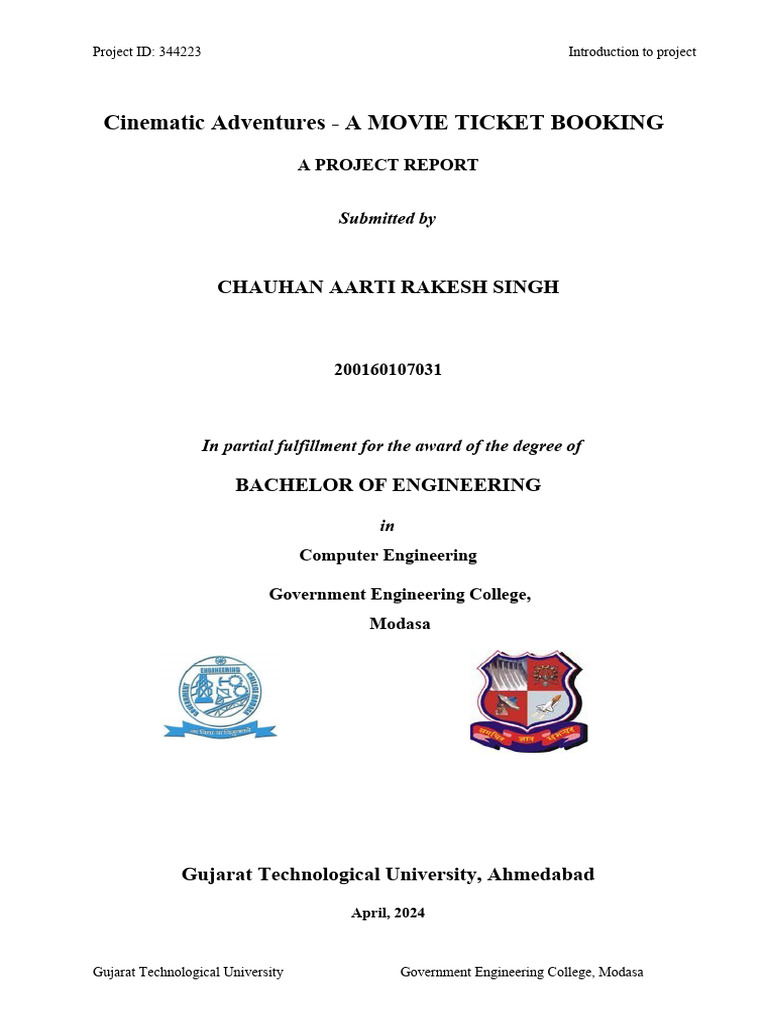 Movie Ticket Booking System | PDF | Software Testing | Agile Software ...