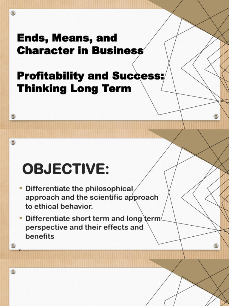 Ends, Means, and Character in Business | PDF | Virtue Ethics | Morality