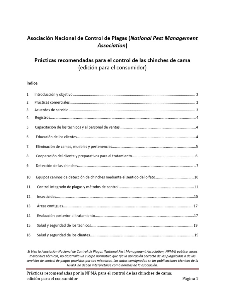 Bed Bug Bmps For Consumers Final Spanish | PDF
