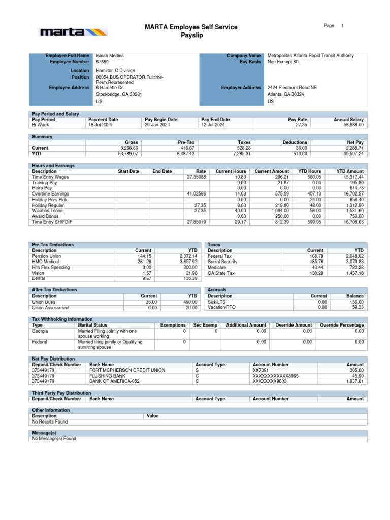 Paystub | PDF | Salary | Employment