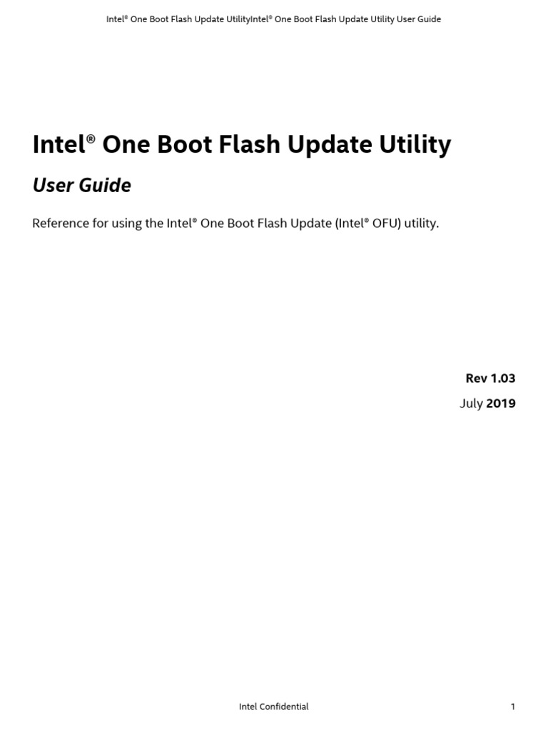 intel-ofu-userguide- | PDF | Bios | Booting