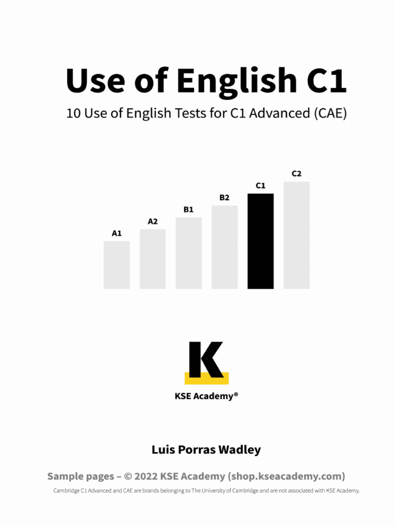 SAMPLE TEST 1 Use of English C1 10 Use of English Tests For C1 Advanced ...