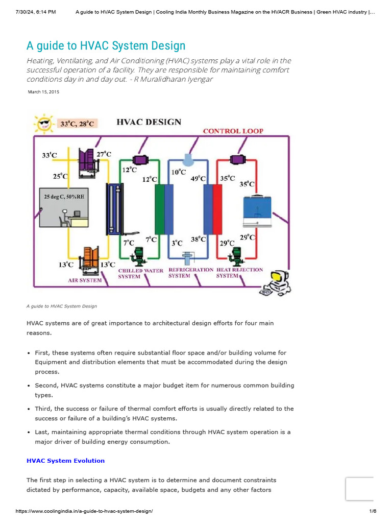 A Guide To HVAC System Design: March 15, 2015 | PDF | Humidity | Air ...