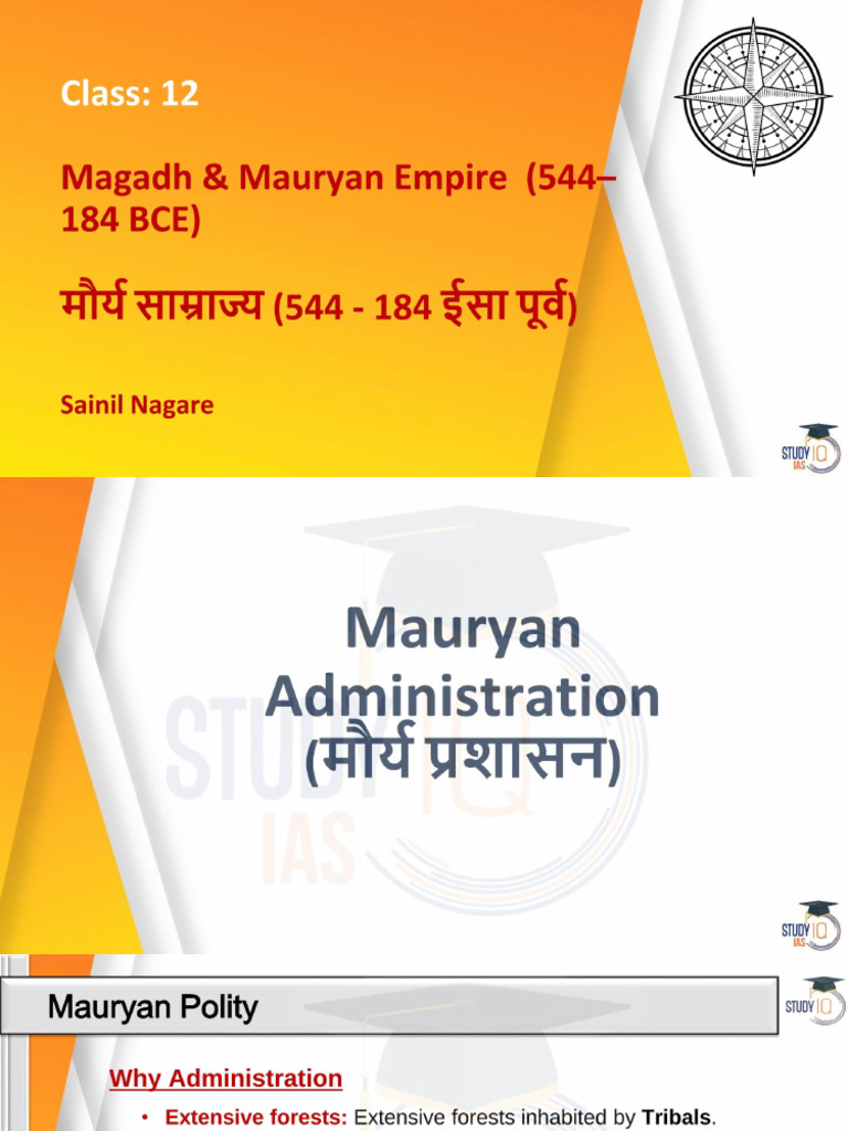L12 - Magadh and Mauryan Empire 544 - 184 BCE - 2 - 1692861495 | PDF