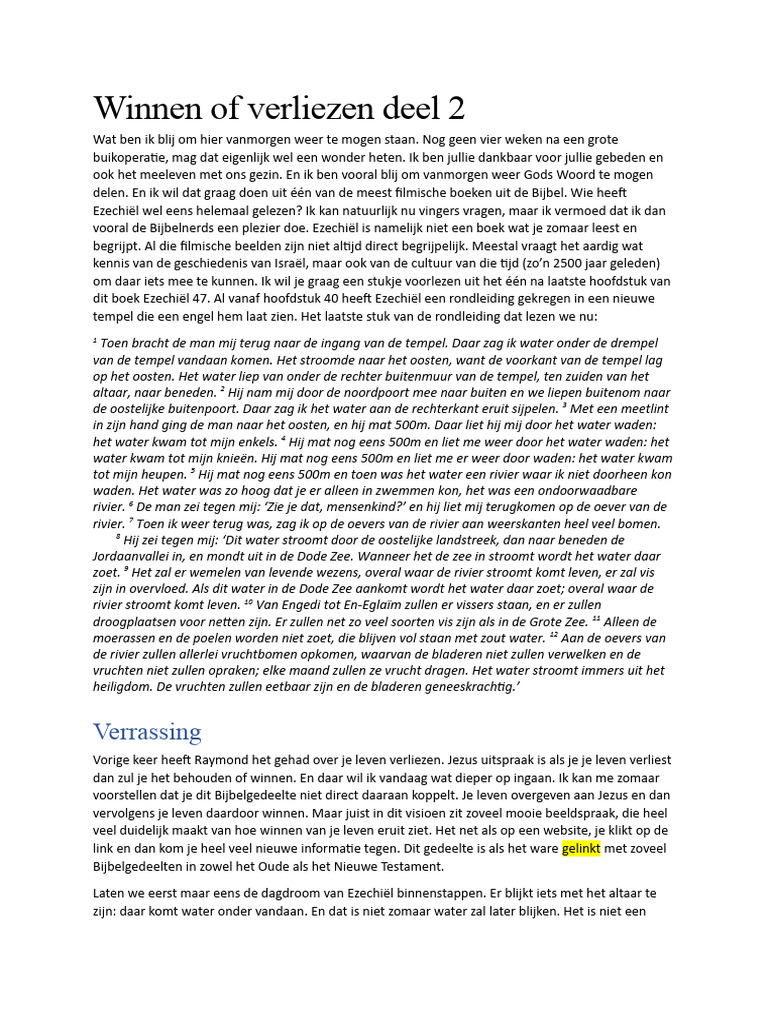 Winnen of Verliezen Deel 2 | PDF