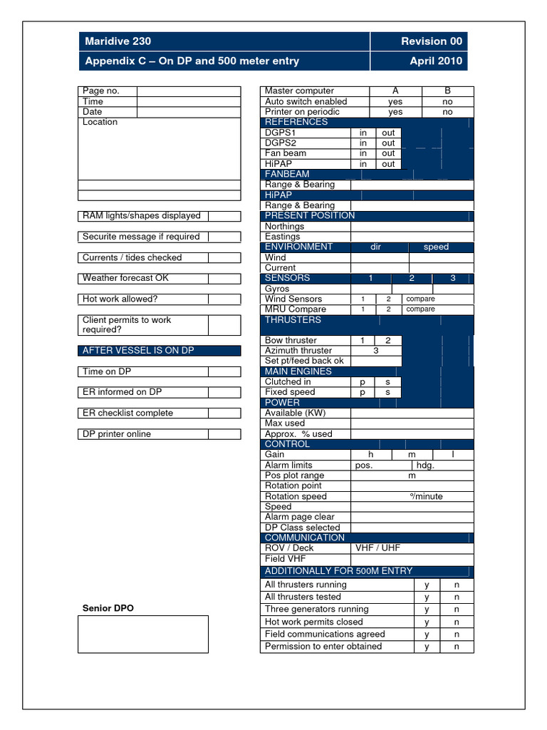 Appendix C - On DP & 500m Entry | PDF