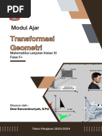 Modul Ajar Kelas XI Transformasi Geometri | PDF