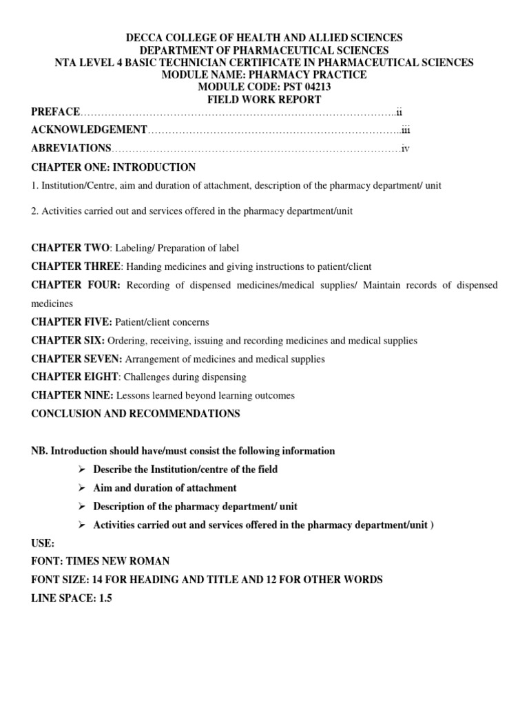 PST 4 Field Report Writting Guide | PDF