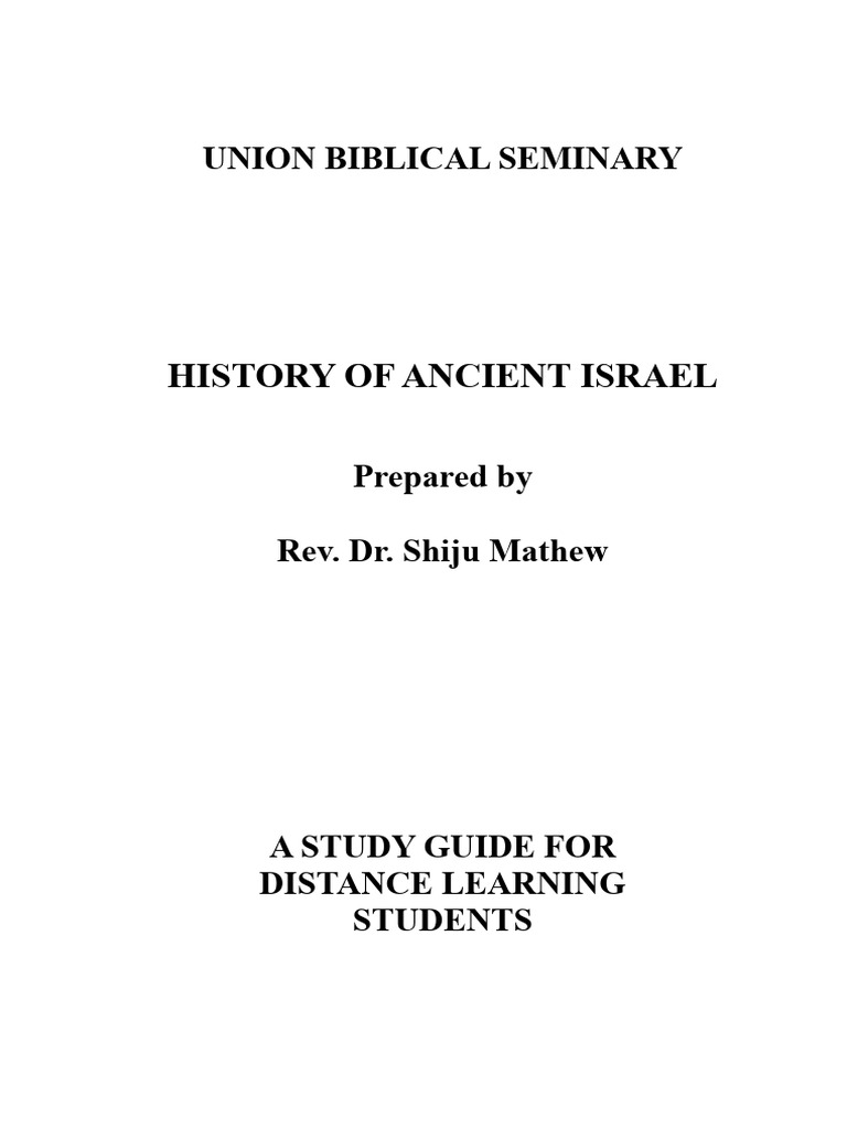 History of Ancient Israel | PDF | Bible | Sodom And Gomorrah