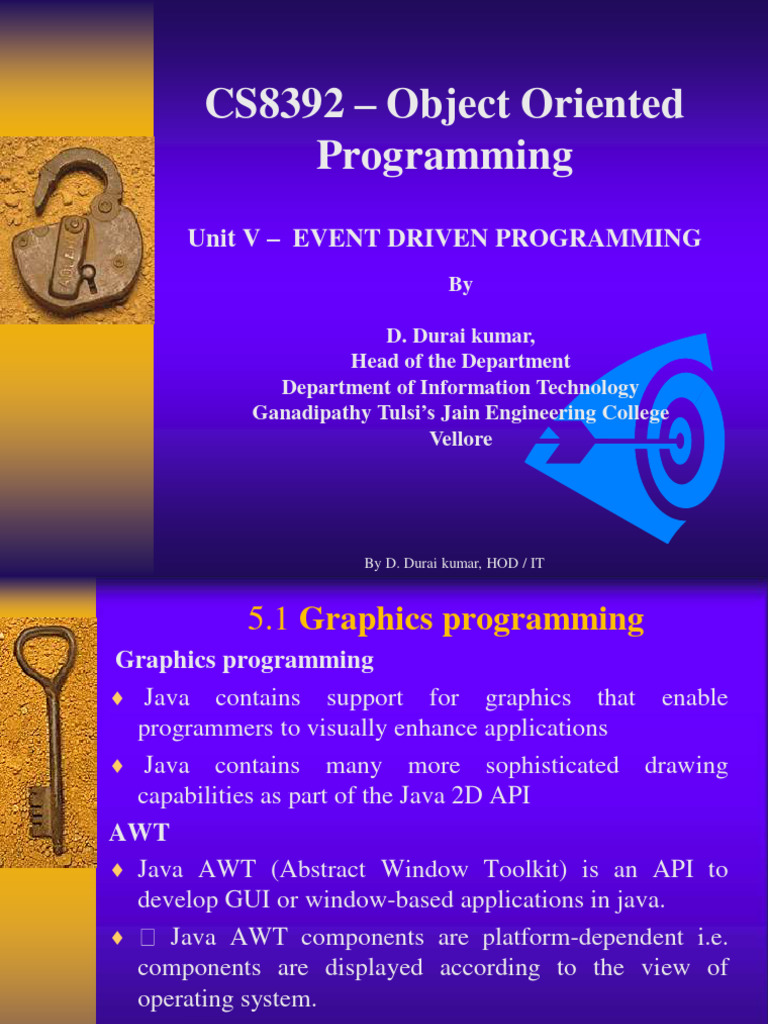 Unit V Oops Updated On 24 12 22 Pdf Class Computer Programming Method Computer