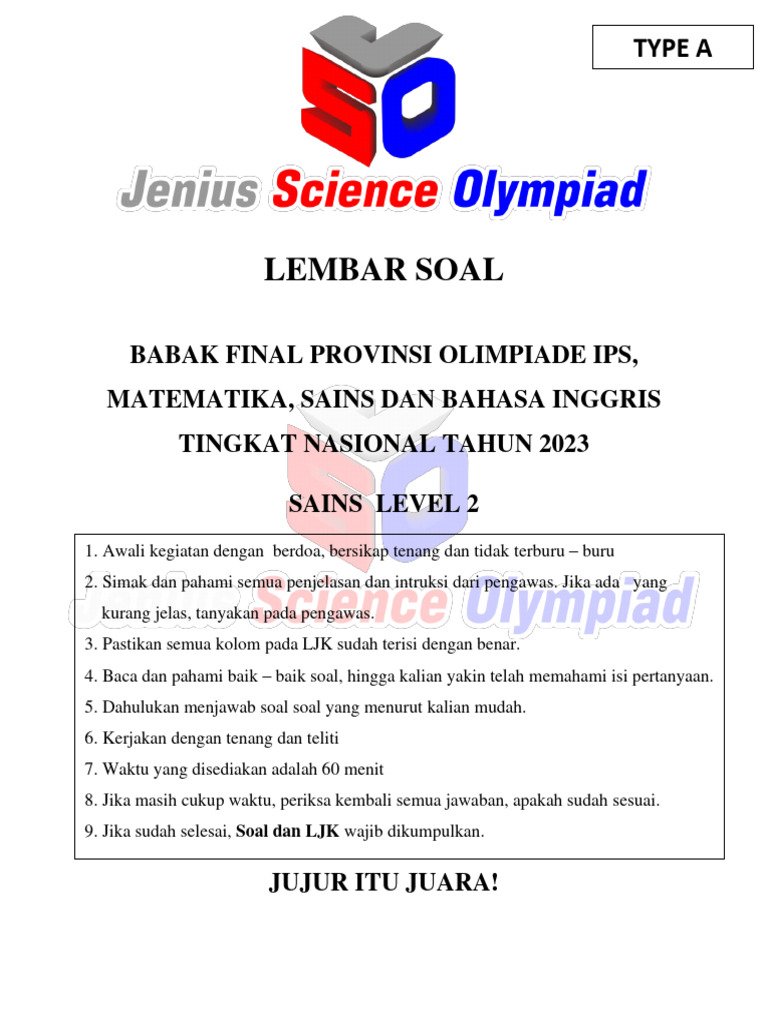 Sains Level 2 (Type A) | PDF