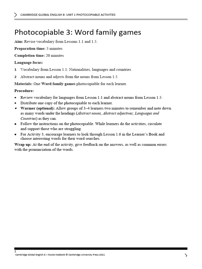 GE_8_Photocopiables_Unit_1_3 | PDF | English Language | Adjective GE_8_Photocopiables_Unit_1_3 | PDF | English Language | Adjective
