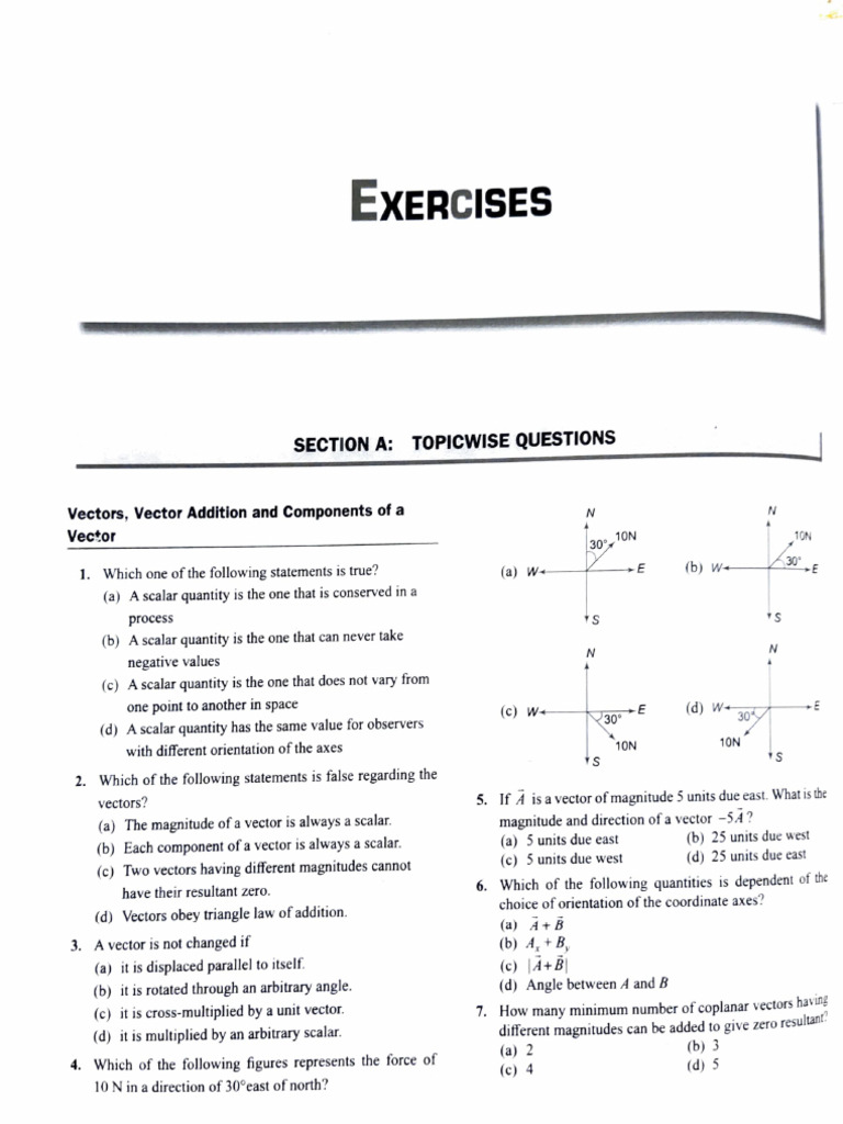 Vector (Exercise) | PDF | Euclidean Vector | Force