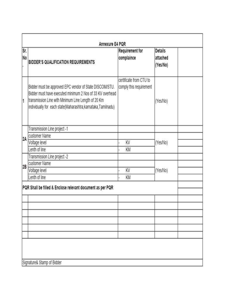 33KV Transmission Line Specification2 | PDF