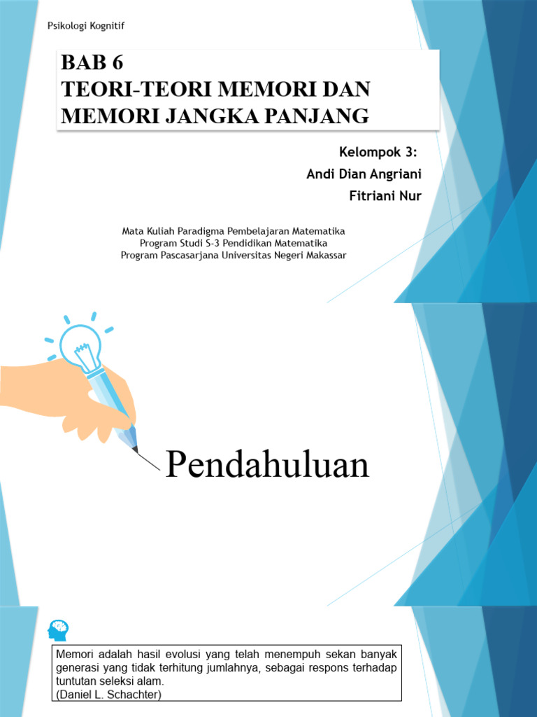 Teori Memori Jangka Panjang dan Prosesnya | PDF | Karier & Perkembangan