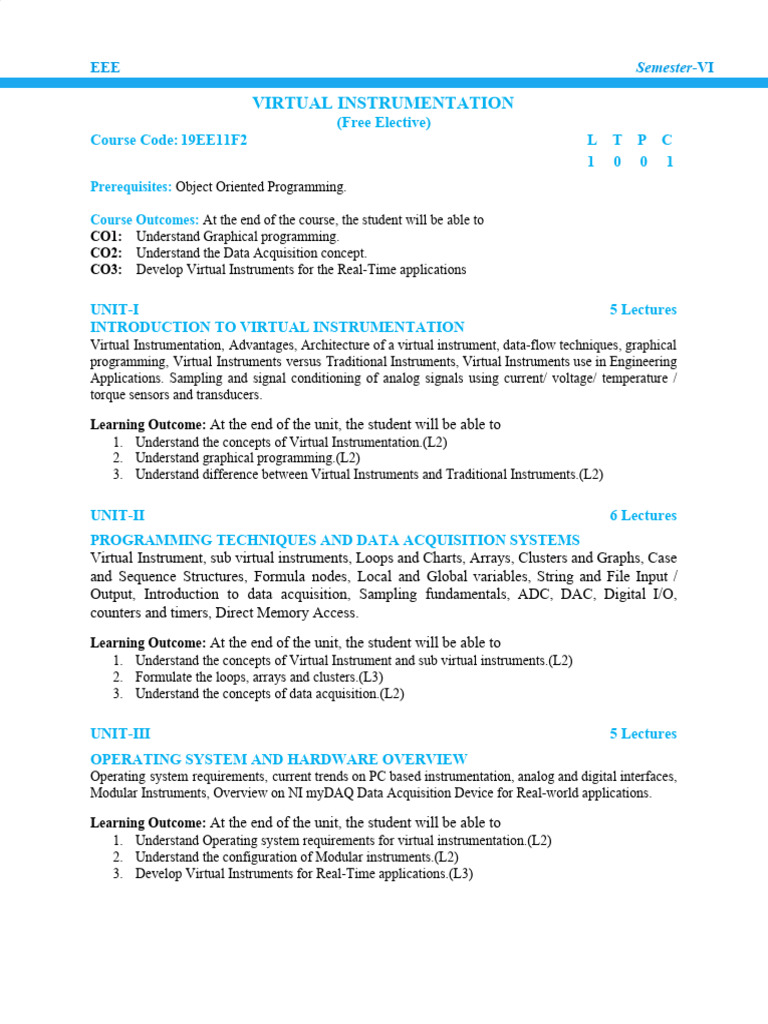 Virtual Instrumentation | PDF | Data Acquisition | Instrumentation