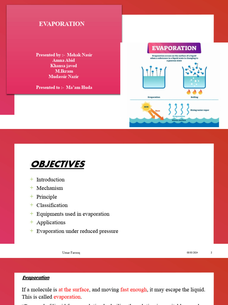 Industrial - Evaporation - PPTX Re Edit-1 | PDF | Evaporation | Boiling