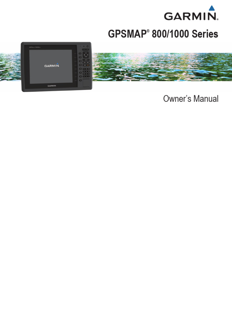 Gpsmap 800-1000 Om En-Us | PDF | Sonar | Radar