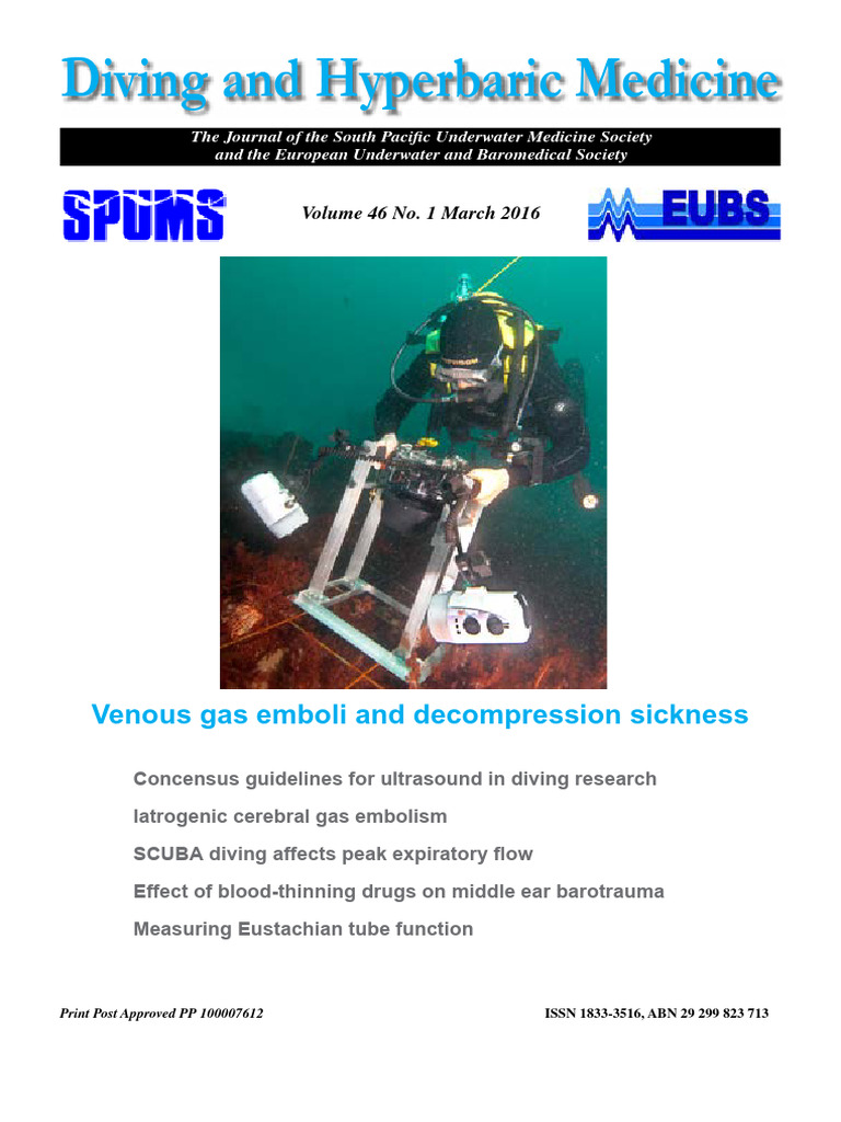 DHM Vol46 (1) .Pdf#page 62 | PDF | Underwater Diving | Clinical Medicine