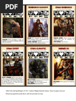 Burrows & Badgers - Warband Roster | PDF | Military Technology ...