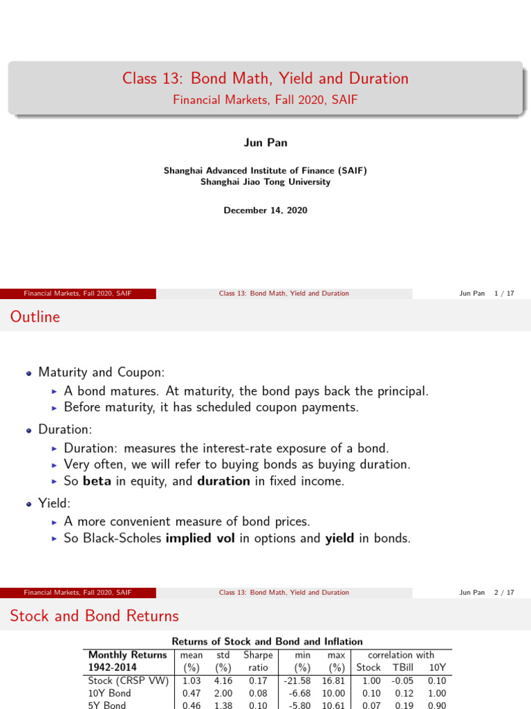 Bond Maths | PDF | Bonds (Finance) | Yield (Finance)
