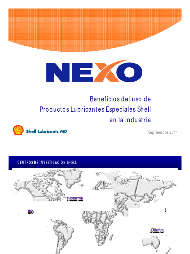 Beneficios Del Uso de Productos Lubricantes Especiales Shell en La ...