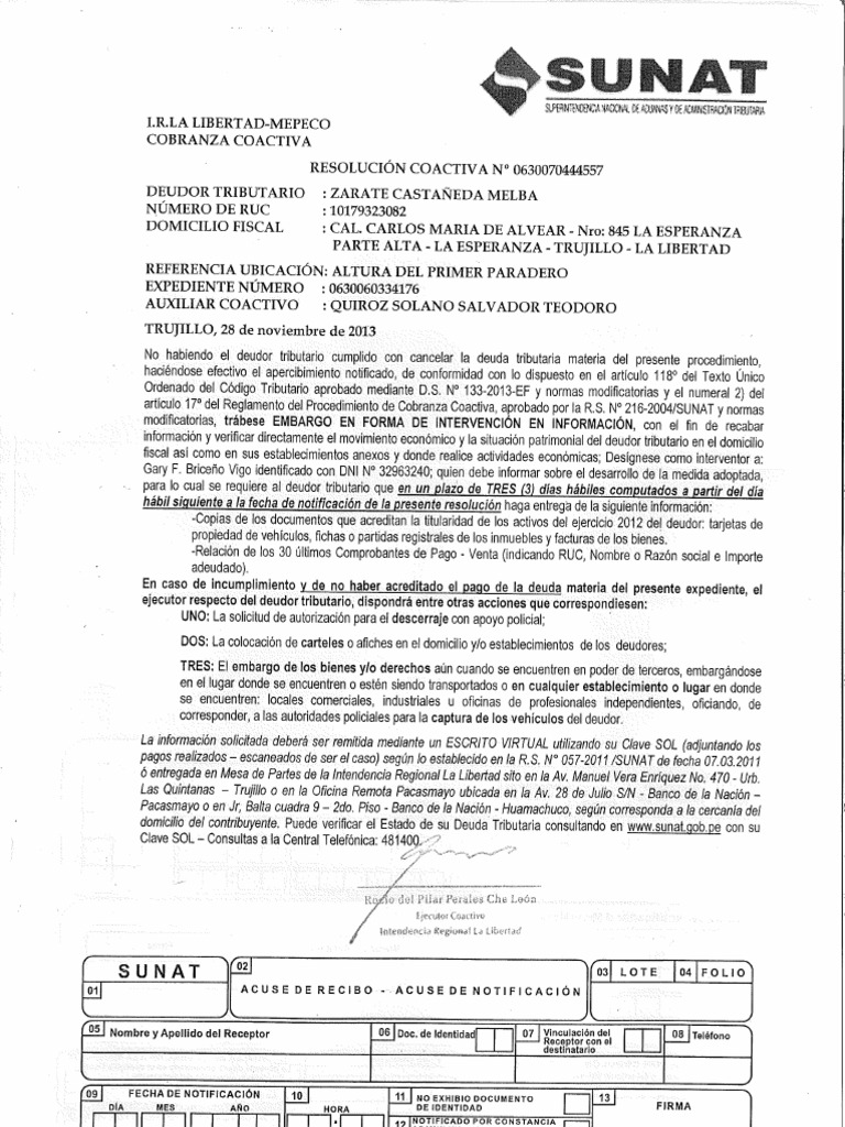 Resolucion Sunat | PDF