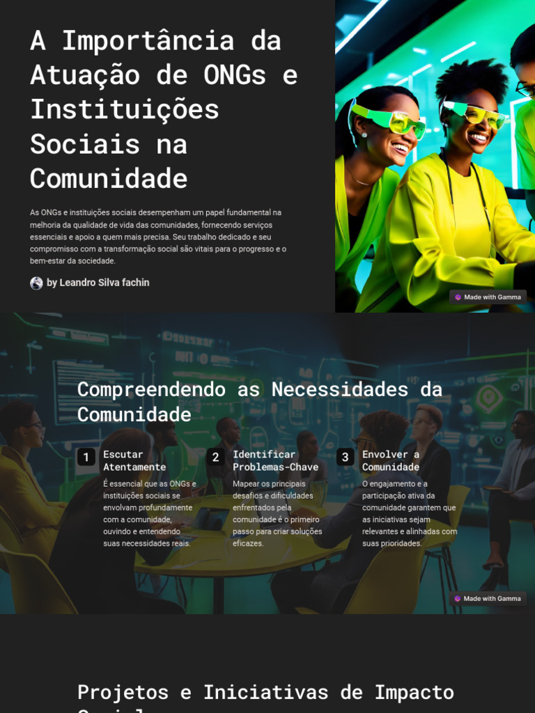 ONGs: Impacto Social nas Comunidades | PDF | Organização não ...