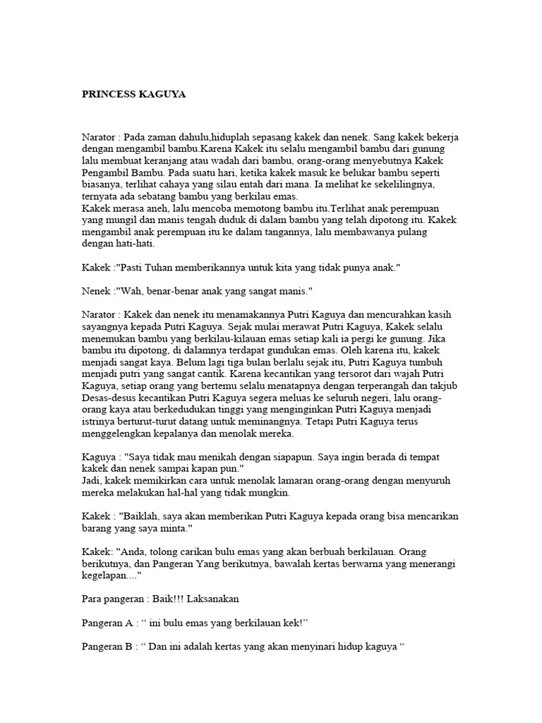 Princess Kaguya Script Indo | PDF | Agama & Spiritualitas