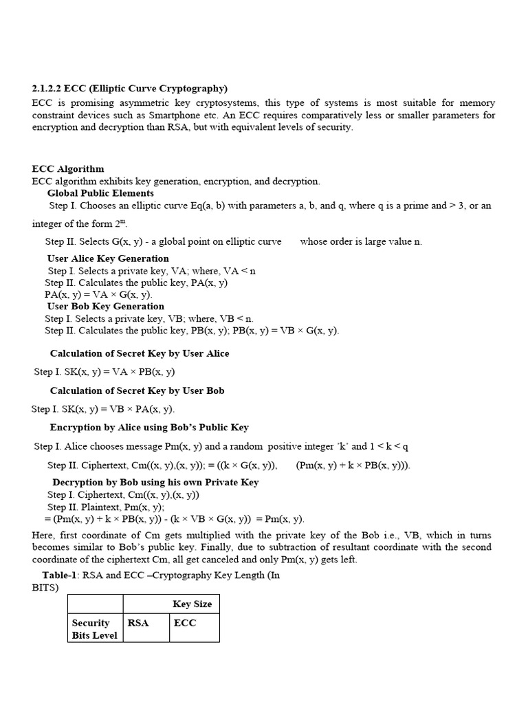 Ecc | PDF | Cryptography | Public Key Cryptography