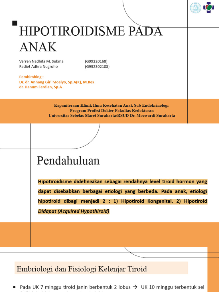 Hipotiroid Anak Endo | PDF