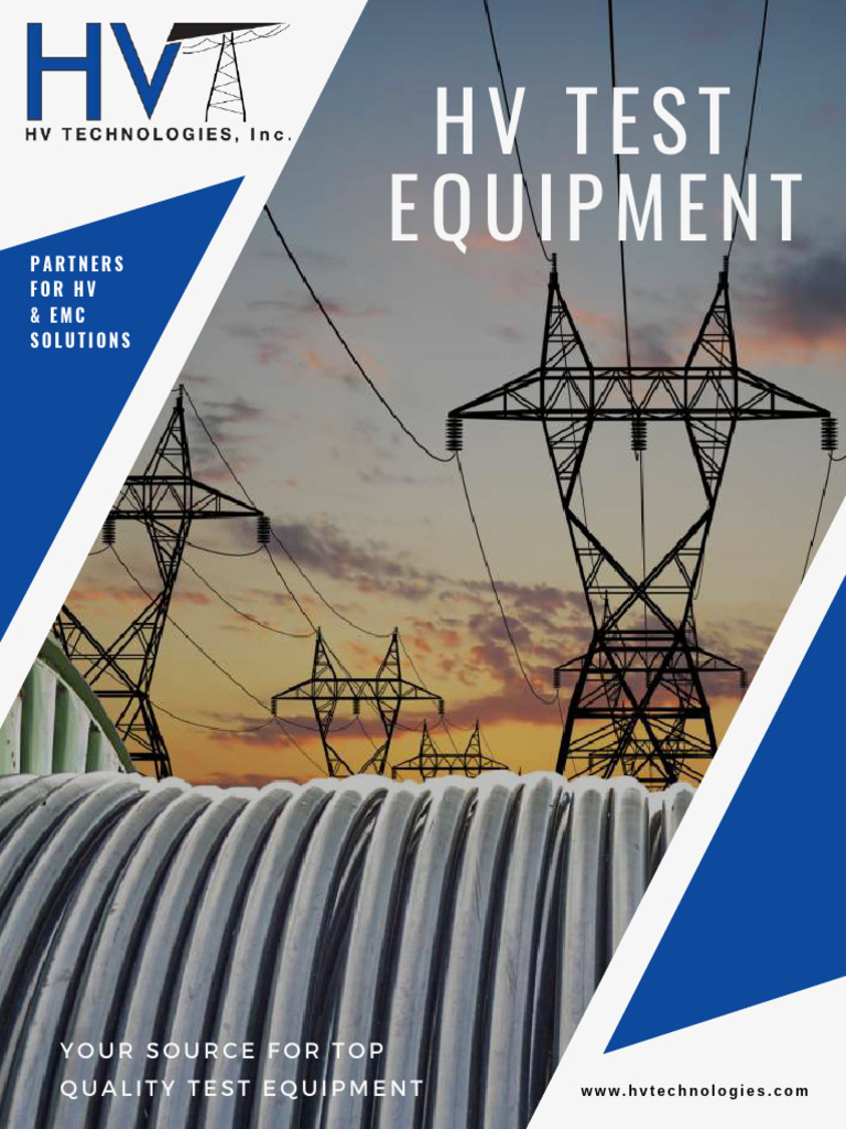 HVT HV Equipment Brochure Web Rev. 03 - 2021 | PDF | Transformer | Capacitor