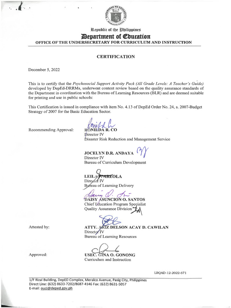 04 - PSAP Teacher's Guide All Levels Certification - 2023 | PDF