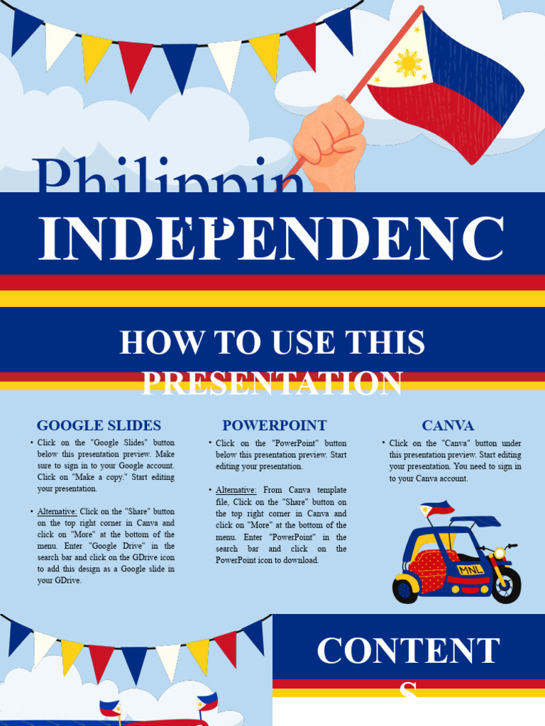 Philippine Independence Day Illustrative Presentation | PDF | Computing ...