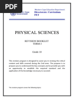 Physical Sciences Grade 10 Revision Material Term 1 - 2022 | PDF