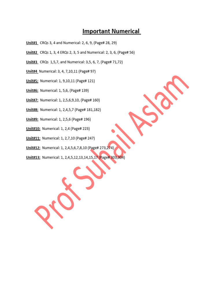 XI-PHY Important Numerical and Long Derivations | PDF | Computers