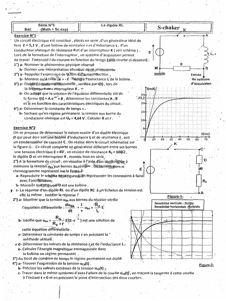 La Bobine - Dipôle RL - 1 | PDF