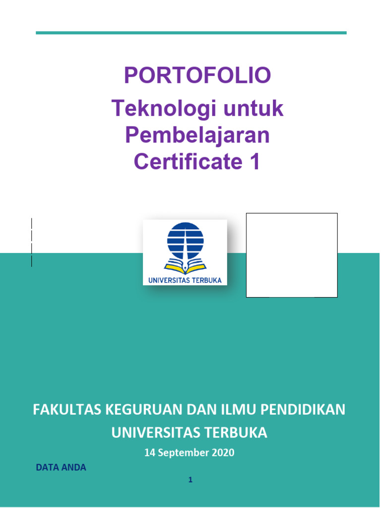 Template Portofolio-C1 | PDF | Karier & Perkembangan | Seni