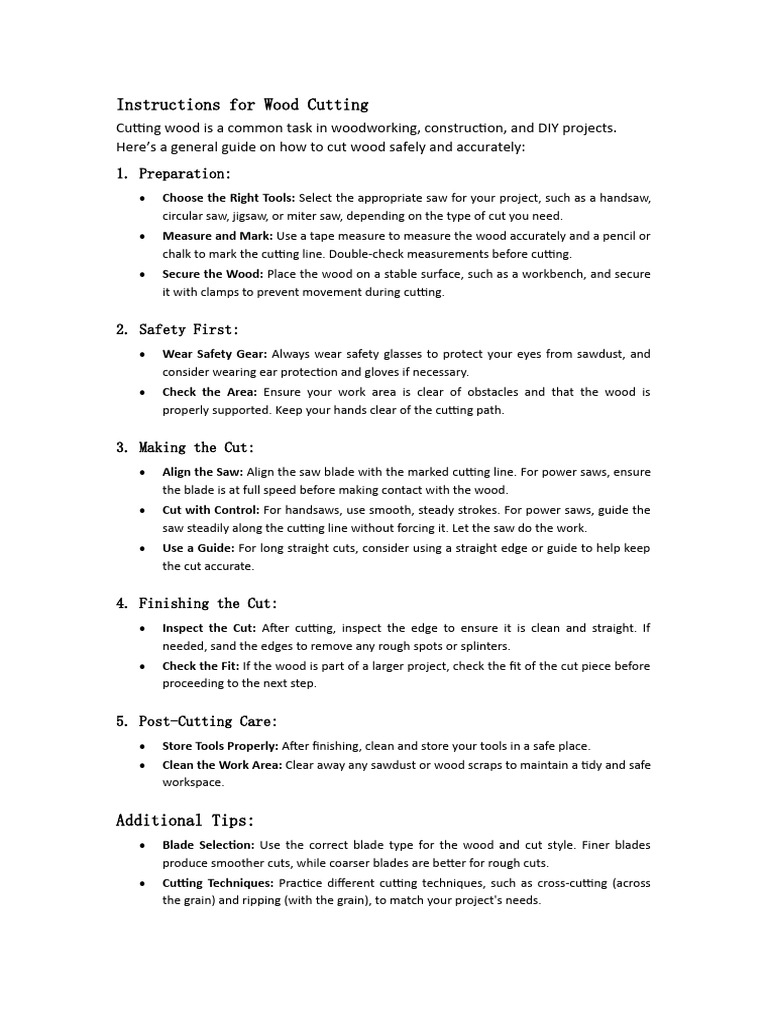 Wood Cutting Pdf Wood Cutting Tools