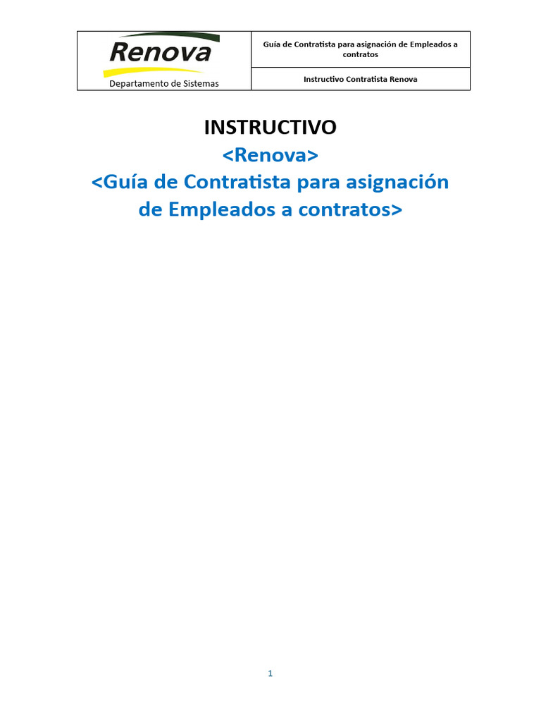 Instructivo Horario de Empleados Por Contrato (CONTRATISTA RNV) | PDF | Informática
