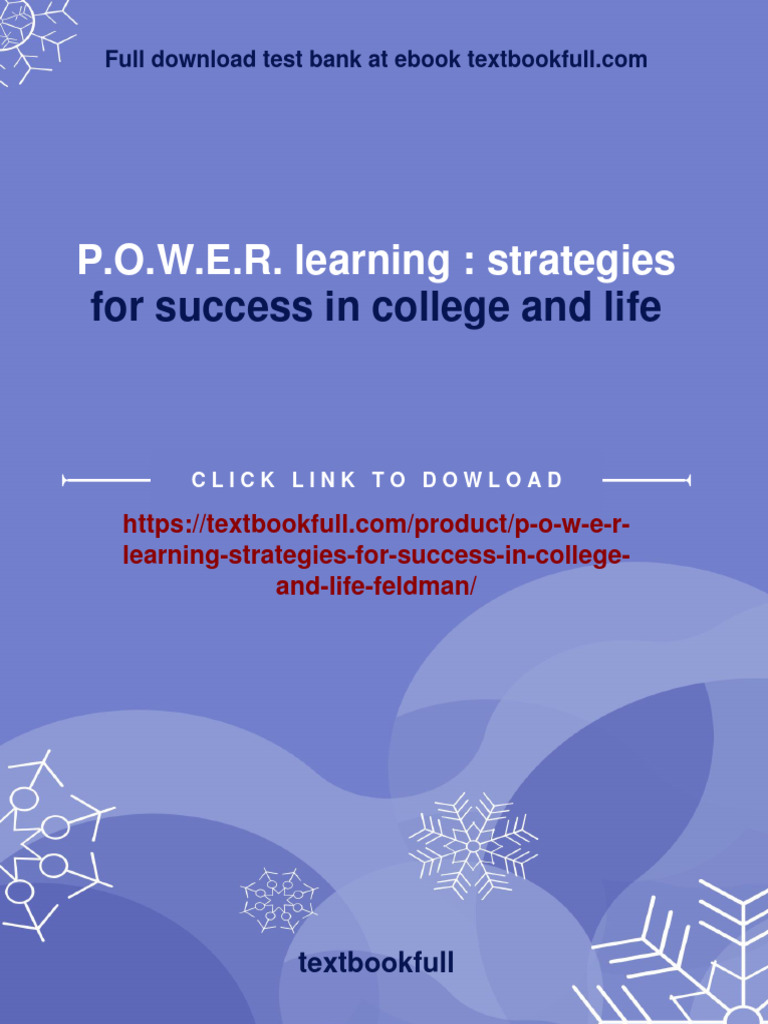 (FREE PDF Sample) P.O.W.E.R. Learning: Strategies For Success in ... (FREE PDF Sample) P.O.W.E.R. Learning: Strategies For Success in ...