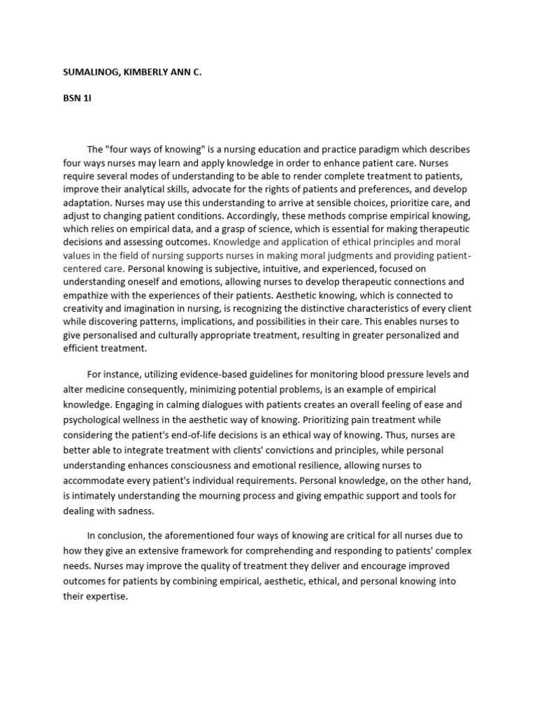 Assignment 3 | PDF | Nursing | Empathy