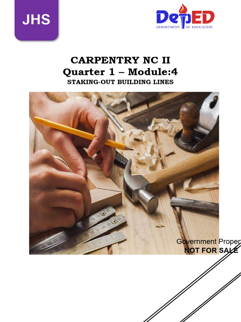 Carpentry NC Ii JHS Adm Module 4 Week 4 | PDF | Learning | Framing ...