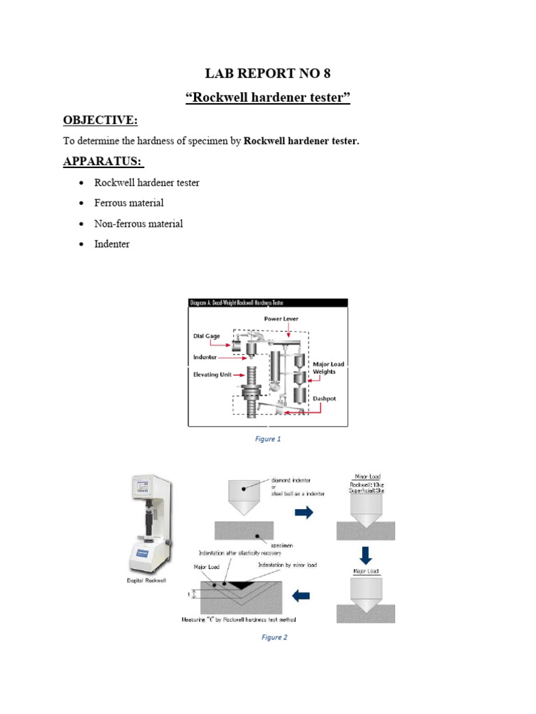 Lab Report No 8 | PDF | Hardness | Applied And Interdisciplinary Physics