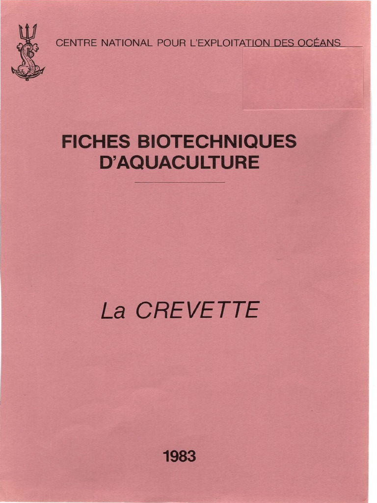 Élevage de la Crevette Japonaise | PDF | Crevette | Crustacé