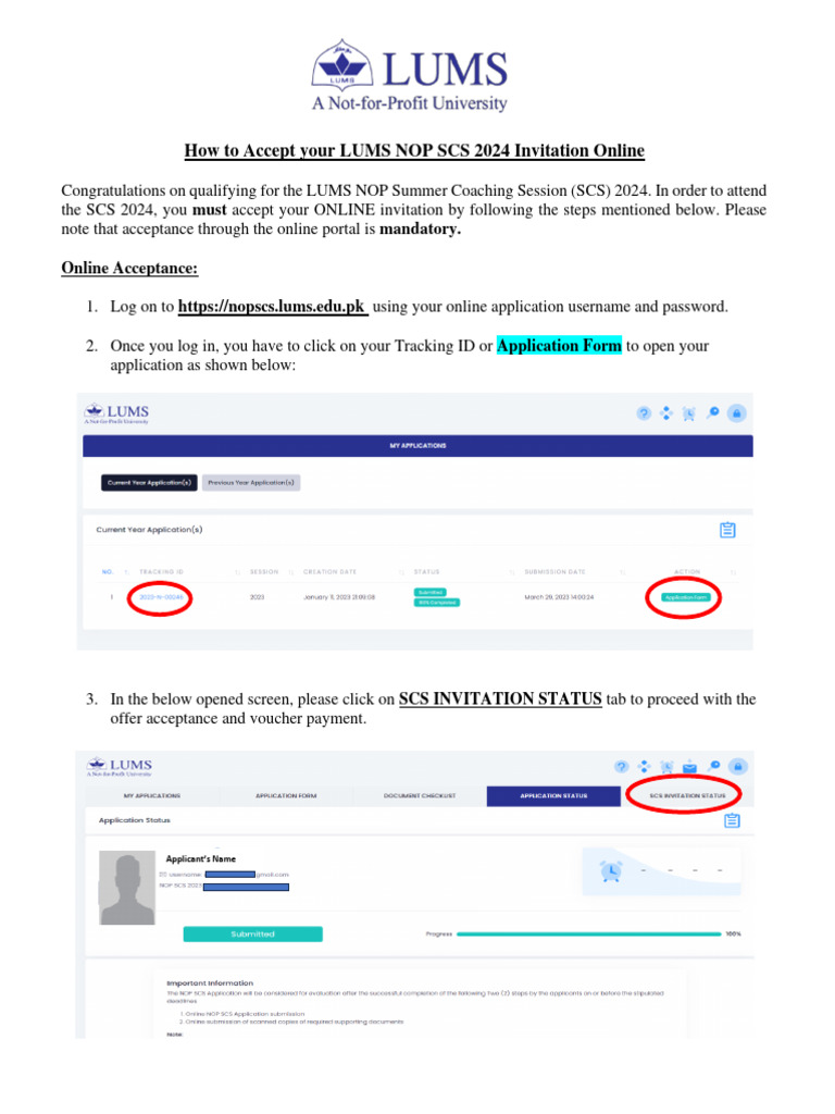How To Accept Your NOP SCS. | PDF | Business | Finance & Money Management