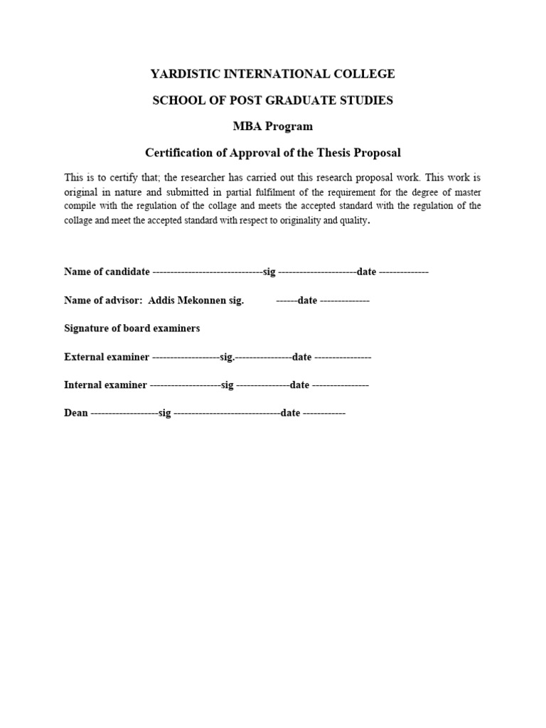 Yardistic International College Approval Sheet | PDF